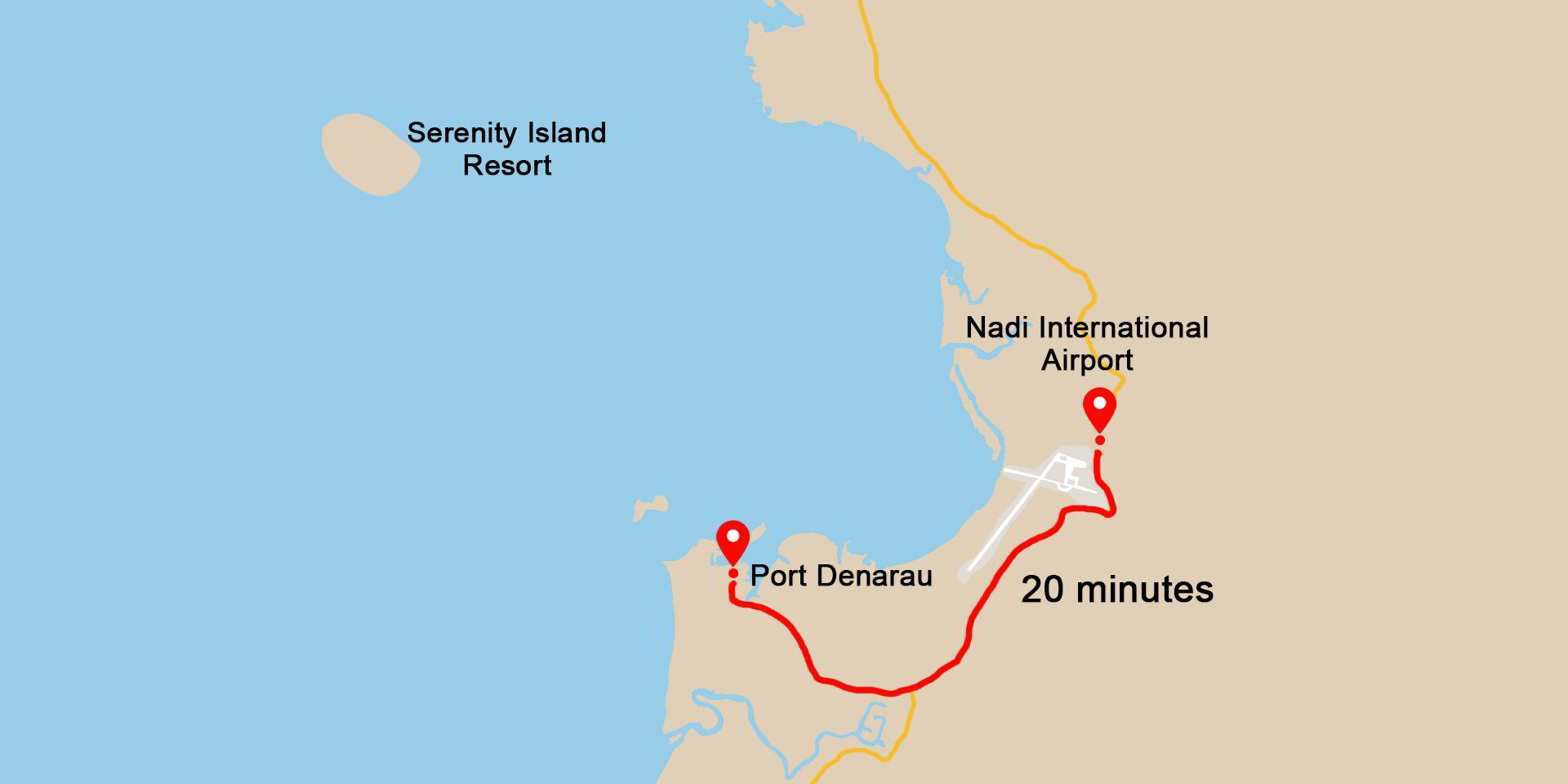 Getting to the Serenity Island from Fiji's Mainland