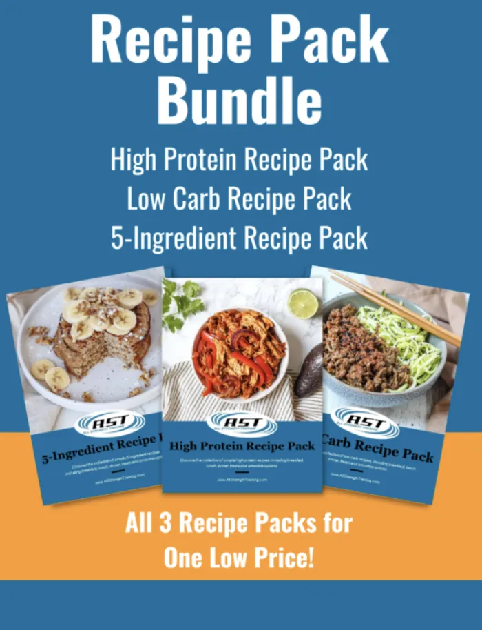 Recipe Pack Bundle - High Protein, Low Carb & 5 Ingredient Recipe Packs