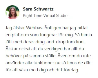 Hemsideprogram & webbplattform | Skapa hemsida | Webbas