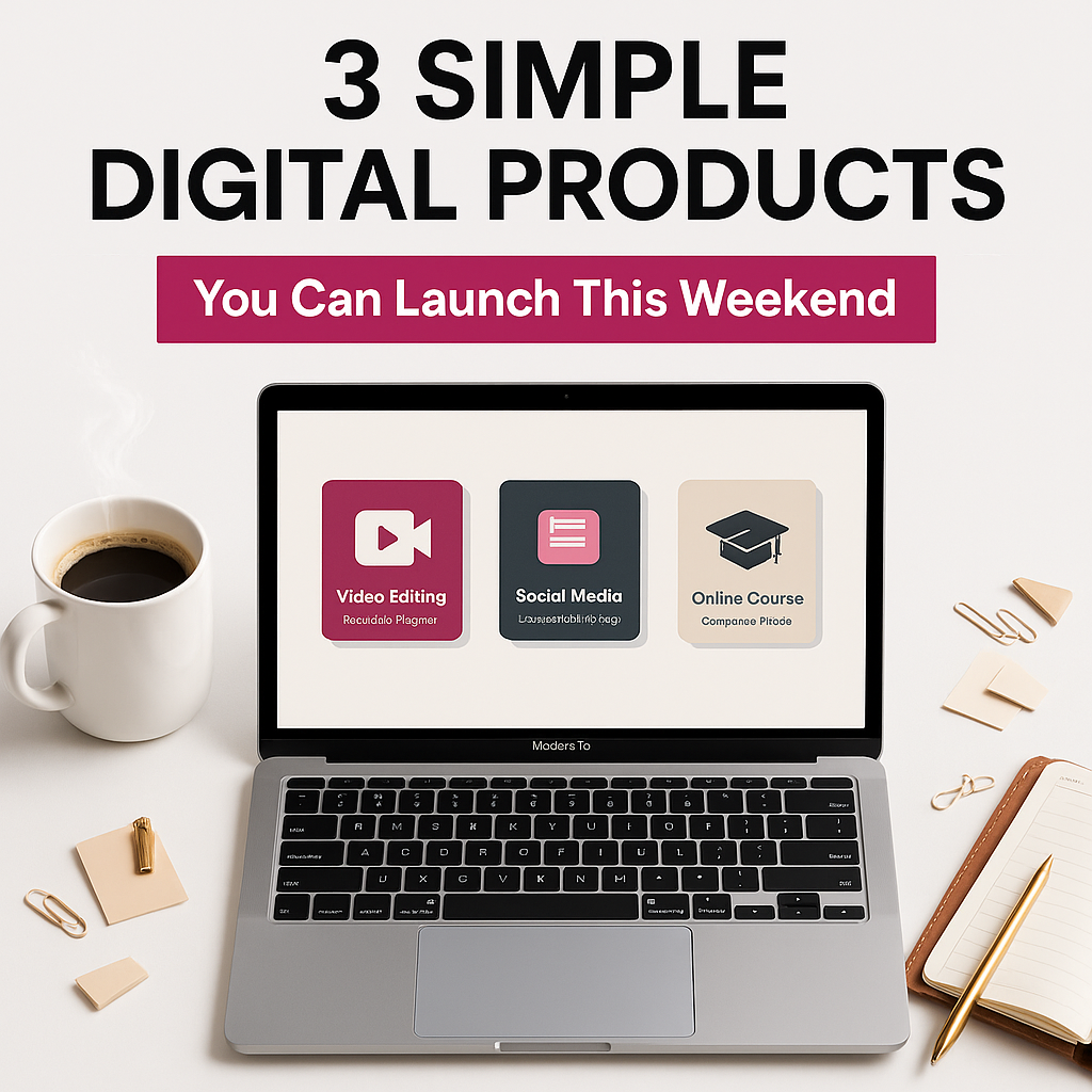 3 Simple Digital Products You Can Launch This Weekend | Free Ebook for ...