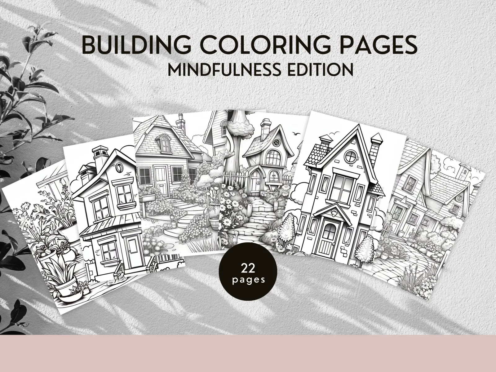 Engaging Building Coloring Pages for Adults - Unleash Your Creativity