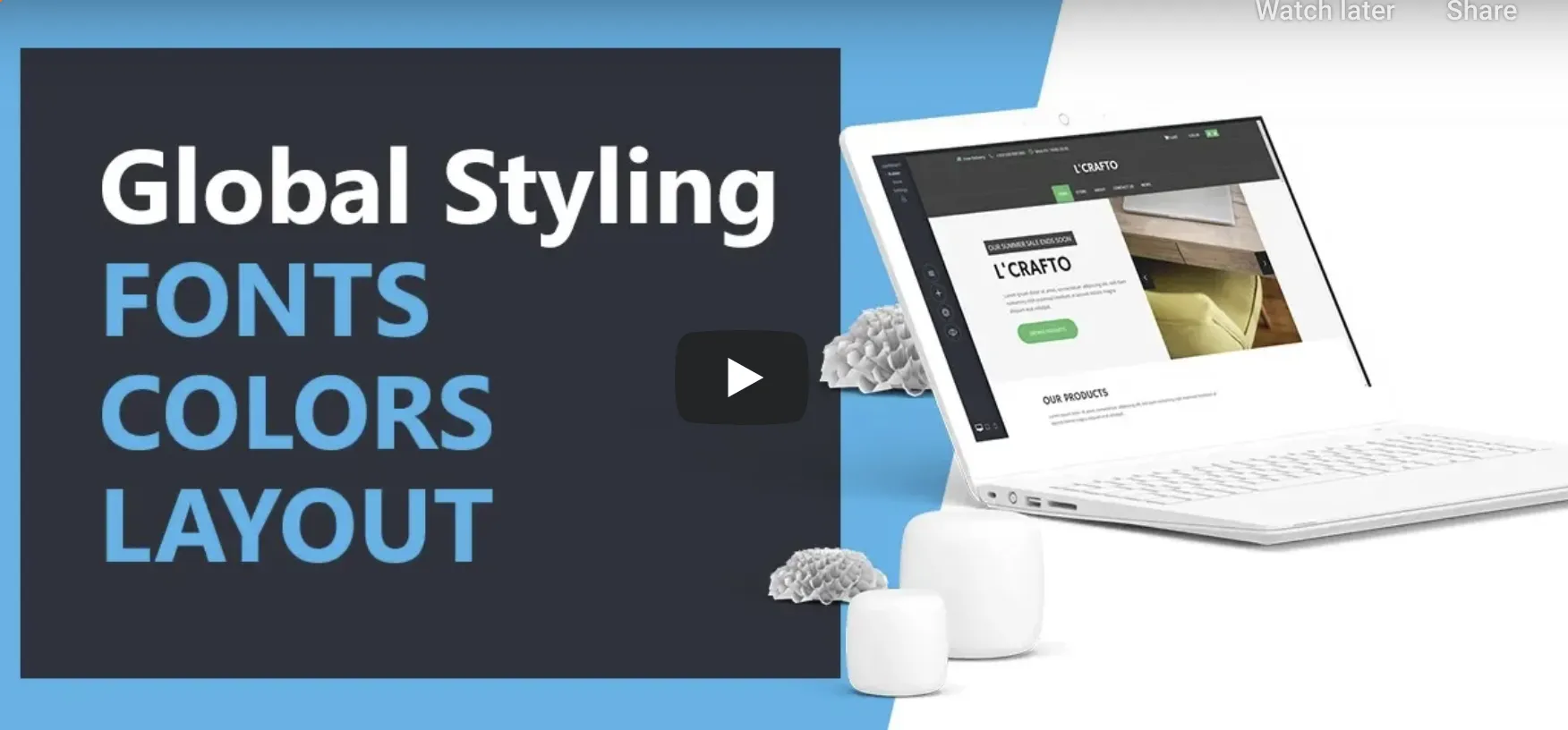 Global Styling - Fonts, Colors, Layout