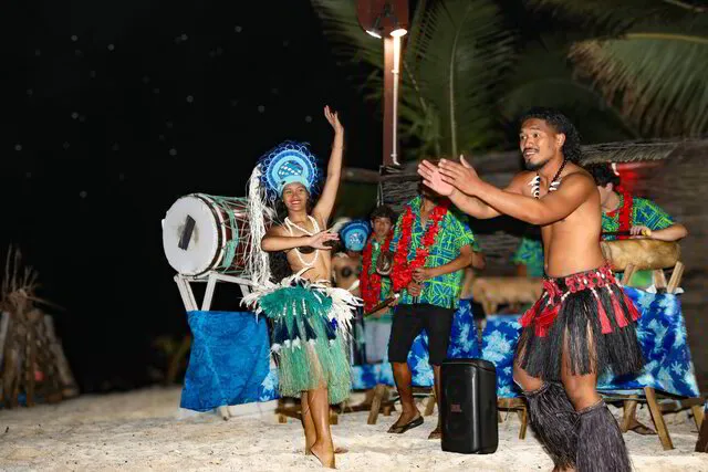 Dining at Castaway Beach Bar Rarotonga
