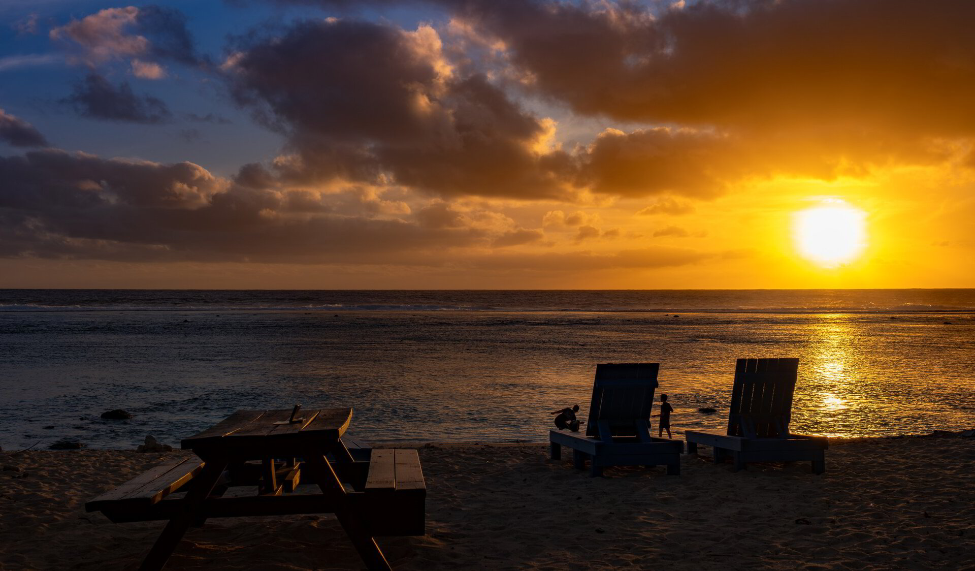 Dining at Castaway Beach Bar Rarotonga