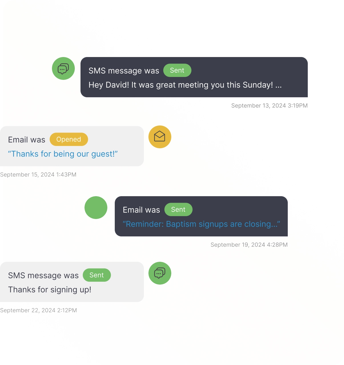 Emails and Automations - Churchly by Ministry Pass