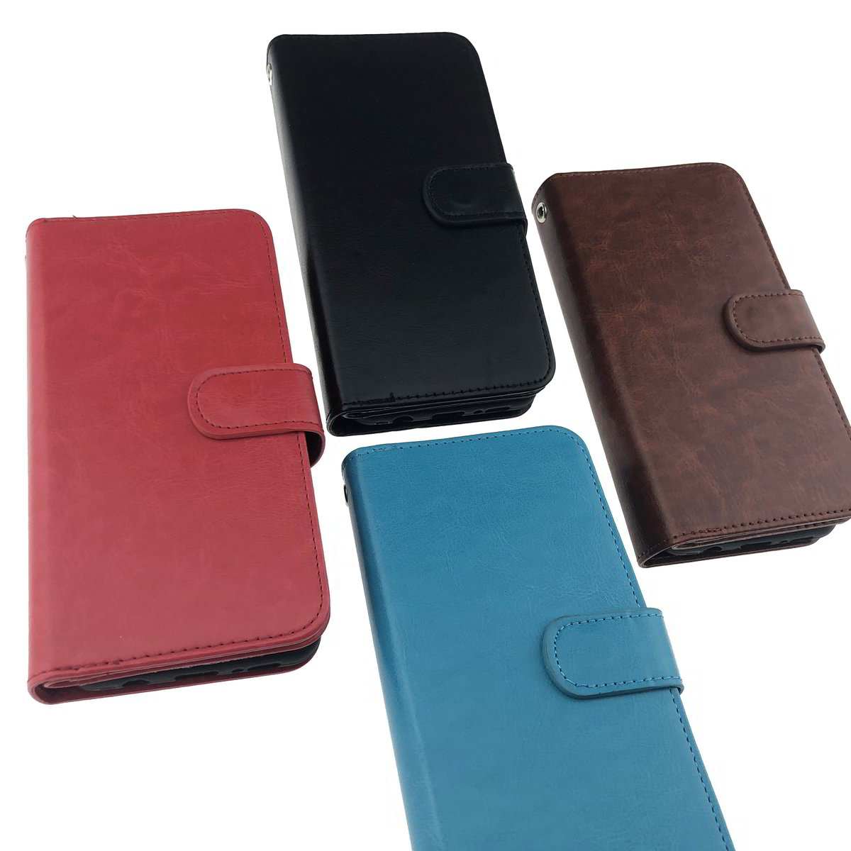 Magnetic Detachable Leather Wallet Case