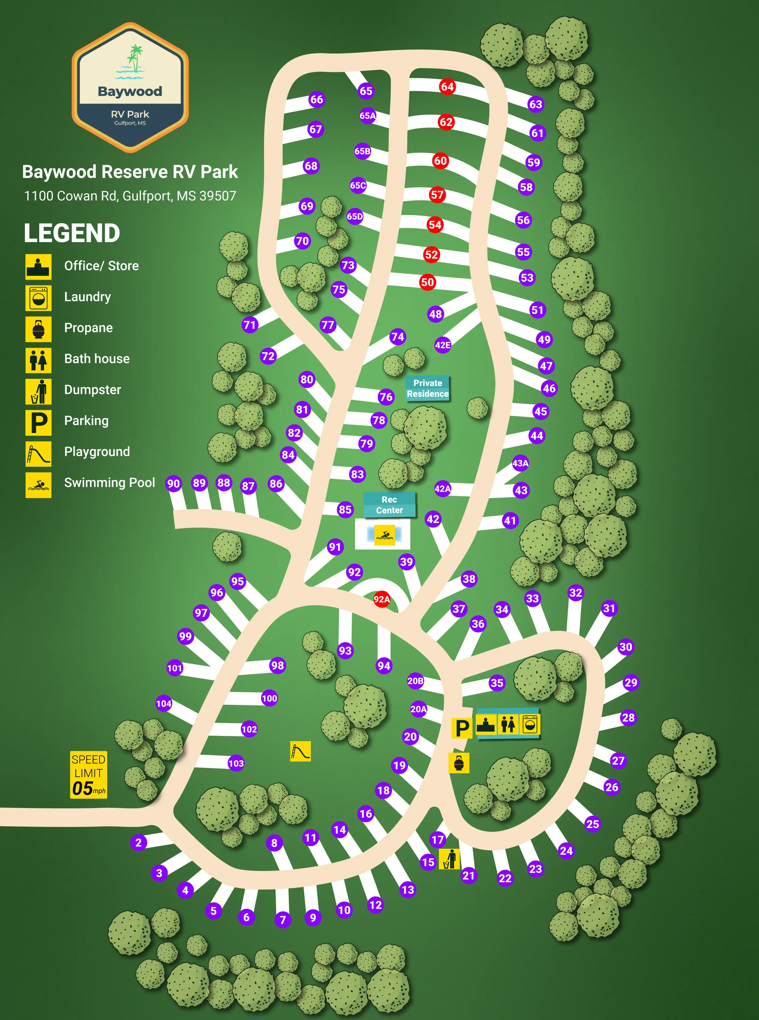 Baywood RV Park | Gulfport, MS