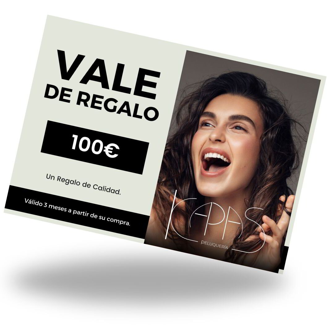 Vale Regalo de 100€ para una experiencia única en Kapas Peluqueros