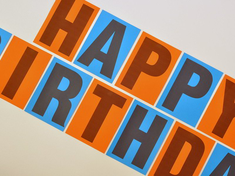 Happy Birthday Sign Printable | Big Letter A4 page size | Print it yourself