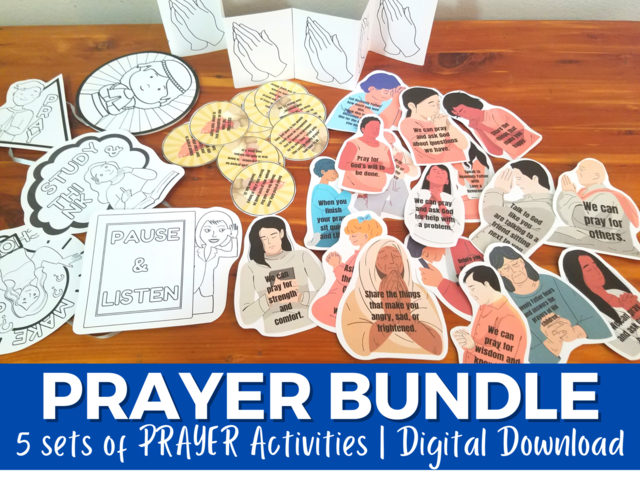 Prayer Lesson Resource Ideas & Activities (Come Follow Me Families, LDS ...
