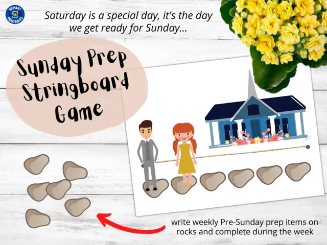 Keeping the Sabbath Holy Folder Game Printable for Kids