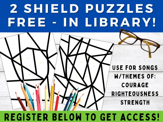 LDS Primary Song Color Code Puzzles for Primary Singing Time