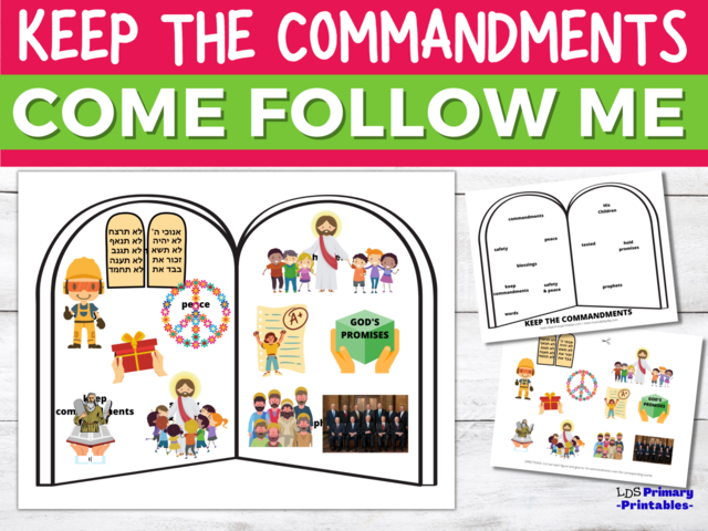 Keep the Commandments Primary Singing Time Ideas