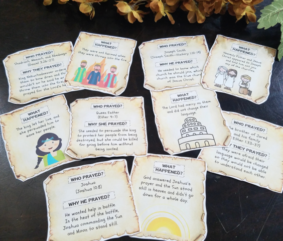 Prayer Lesson Resource Ideas & Activities (Come Follow Me Families, LDS ...