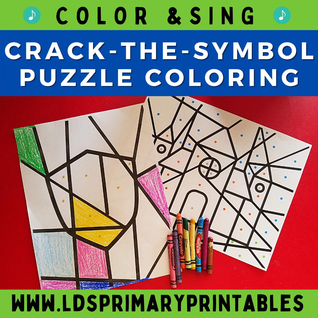 LDS Primary Song Color Code Puzzles for Primary Singing Time