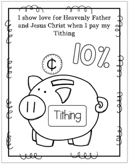 Tithing Lesson Resources(Come Follow Me Families, LDS Primary)
