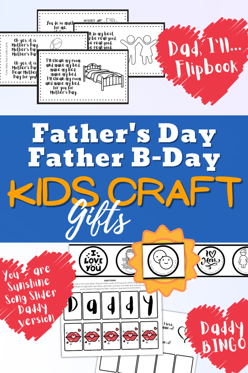 Fathers and Mothers Day Kids DIY Crafts & Gift Ideas