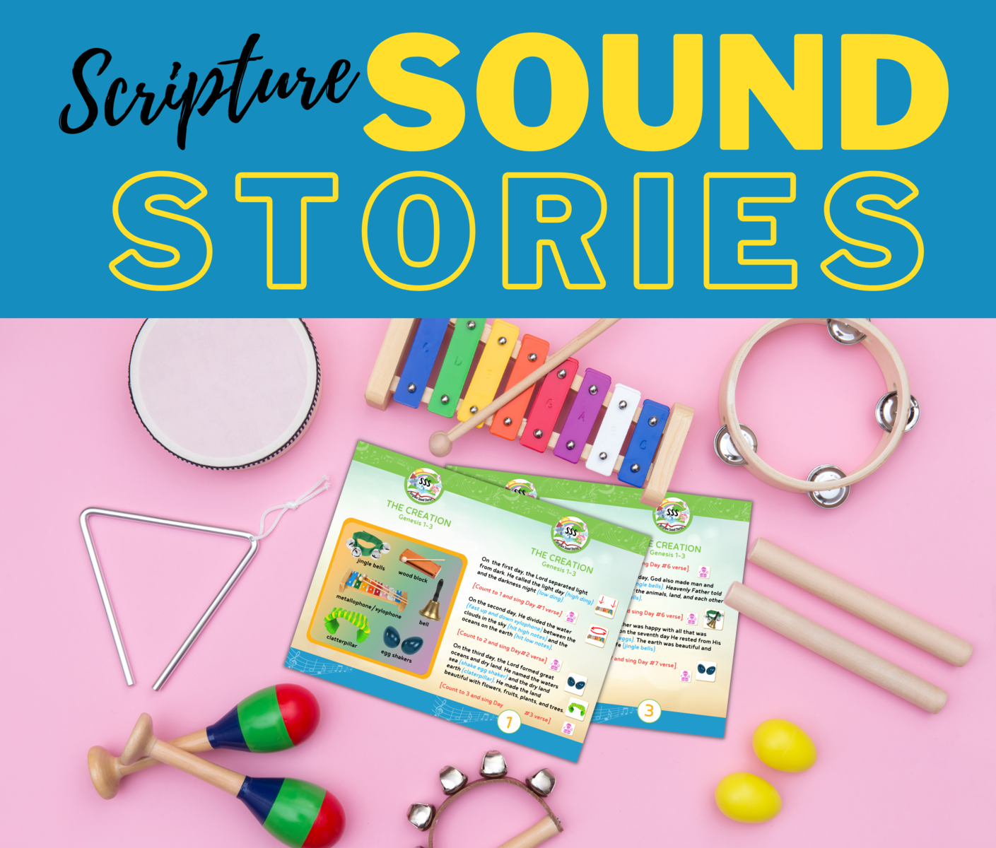 The Creation Bible Story Lesson Activities, Crafts, Songs & Printables ...