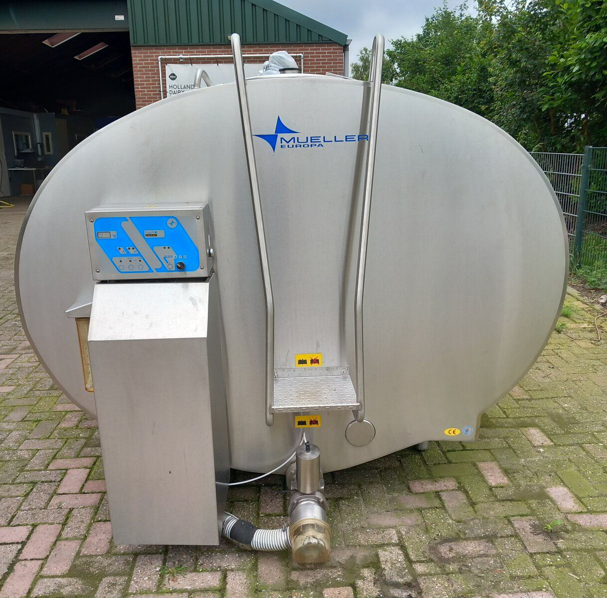 Mueller o-1750, 7.000 liter milk cooling tank