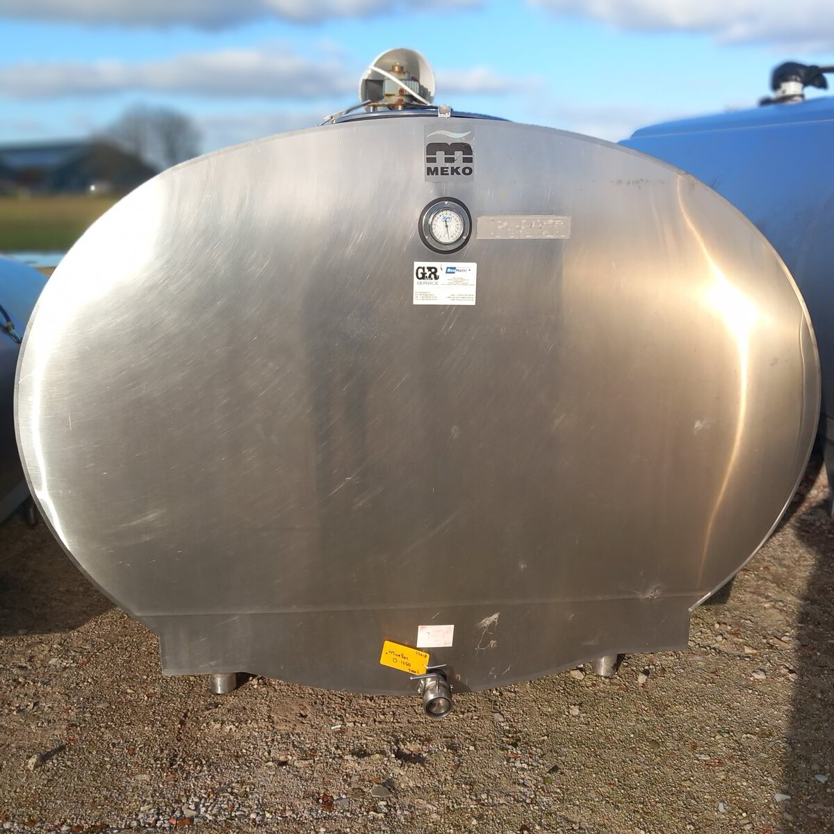Mueller o-1250 5.000 liter milk cooling tank