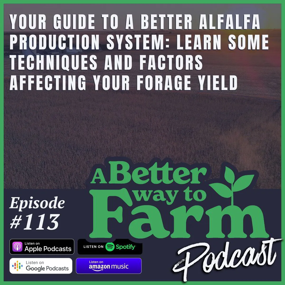 113: Your Guide to A Better Alfalfa Production System: Learn Some ...