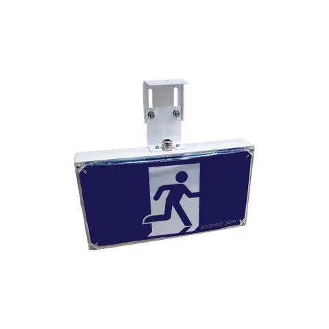 Blue Emergency Exit LED Sign 32m