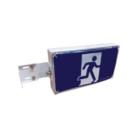 Blue Emergency Exit LED Sign 32m