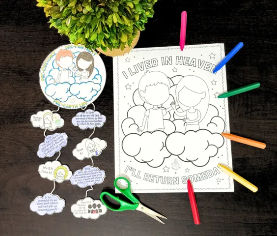 plan of salvation coloring page printable