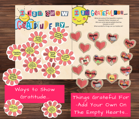 Gratitude Lesson Resource Ideas & Activities (Come Follow Me Families ...