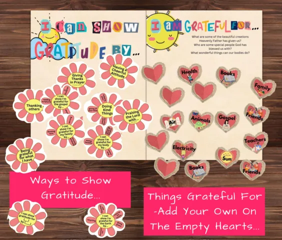 Gratitude, Thankfulness, Blessings Lesson Resource Ideas & Activities ...