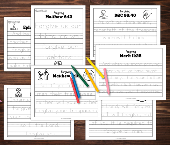 Forgiveness Lesson Resource Ideas & Activities (Come Follow Me Families ...