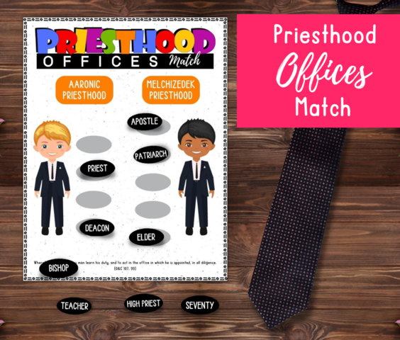Priesthood Lesson Ideas & Resources for Kids, LDS Latter Day Saints