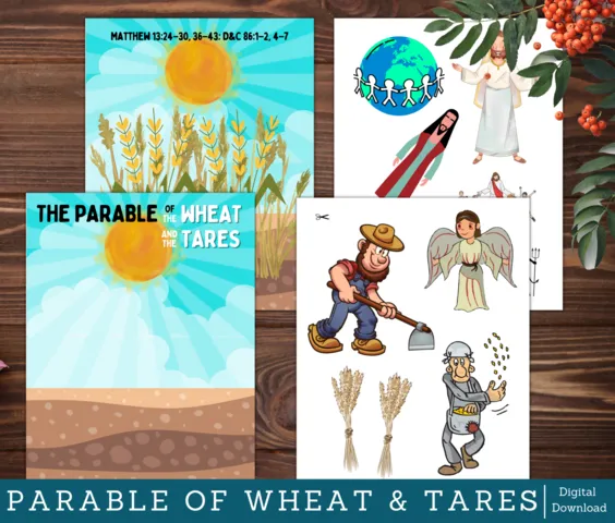 Parable of the Wheat & Tares Bible Parable Lessons for Kids