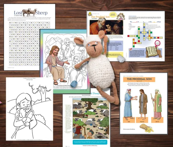 Parable of the Lost Sheep, Lost Silver, Prodigal Son Bible Lessons for Kids