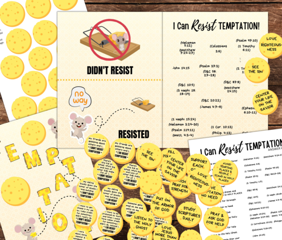 Temptation Lesson Ideas, Activities, Crafts & Resources for Kids