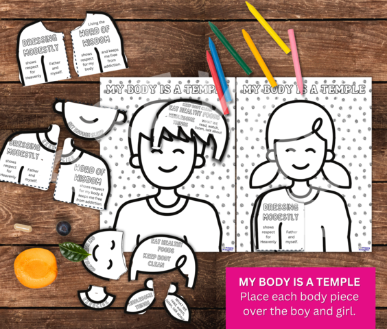 Word of Wisdom, Physical Body Lesson Ideas, Activities, Crafts ...