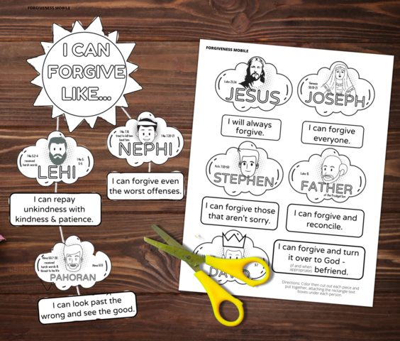Forgiving Forgiveness Lesson Ideas, Activities, Crafts & Resources for Kids