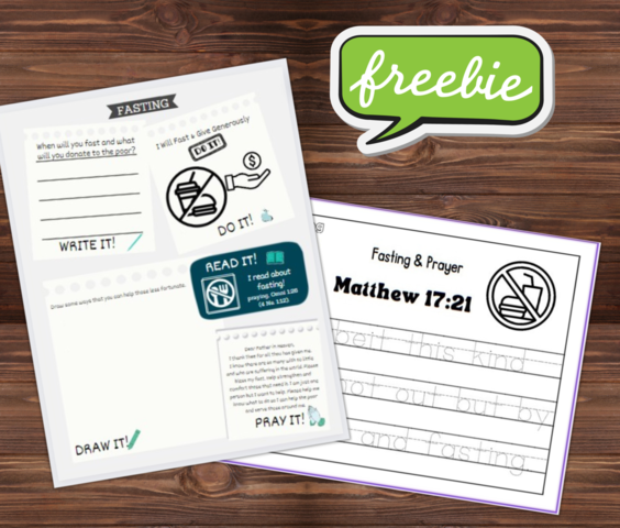 Fasting & Tithing Lesson Ideas, Activities, Crafts & Resources for Kids
