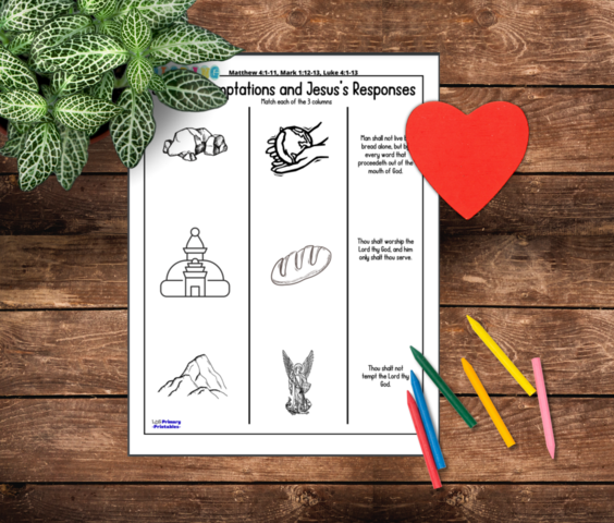 Temptation Lesson Ideas, Activities, Crafts & Resources for Kids