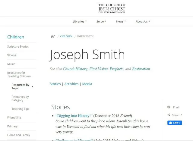 Restoration of the Gospel - Joseph Smith Lesson Ideas & Resources for Kids