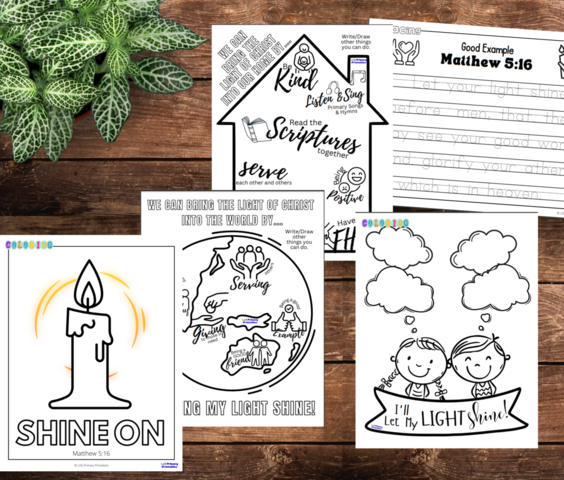 Jesus & Light, Light of Christ Lesson Ideas, Activities, Crafts ...