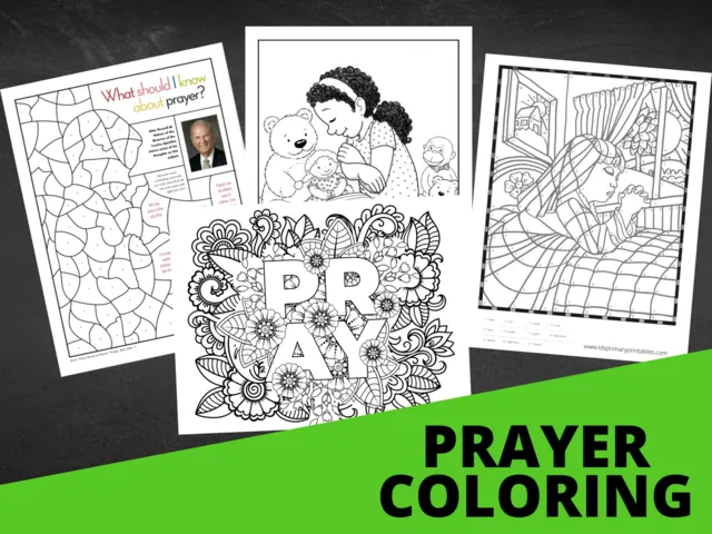 Prayer Lesson Resource Ideas & Activities (Come Follow Me Families, LDS ...
