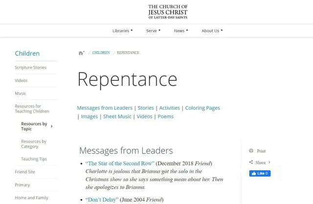 LDS Repentance Lesson Ideas, Activities, Crafts & Resources for Kids