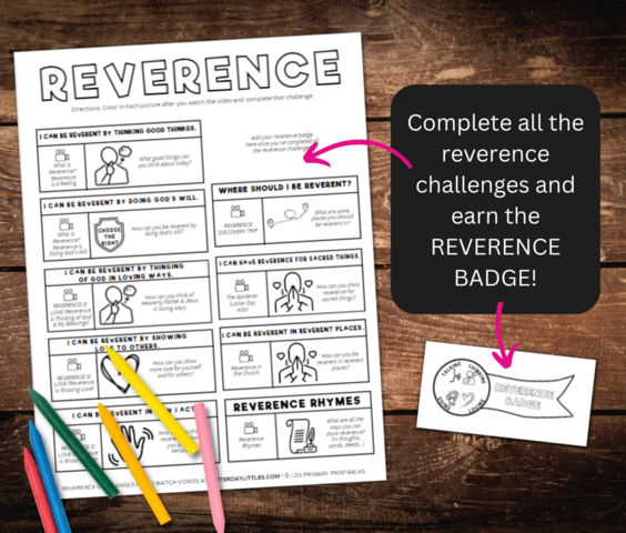 Reverence Lesson Ideas, Activities, Crafts & Resources for Kids