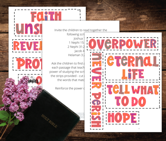 Scriptures Lesson Ideas, Activities, Crafts & Resources for Kids