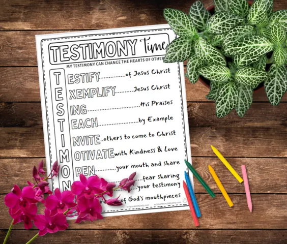 LDS Testimony Lesson Ideas, Activities, Crafts & Resources for Kids