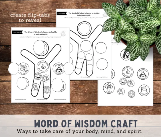 word of wisdom coloring page lds