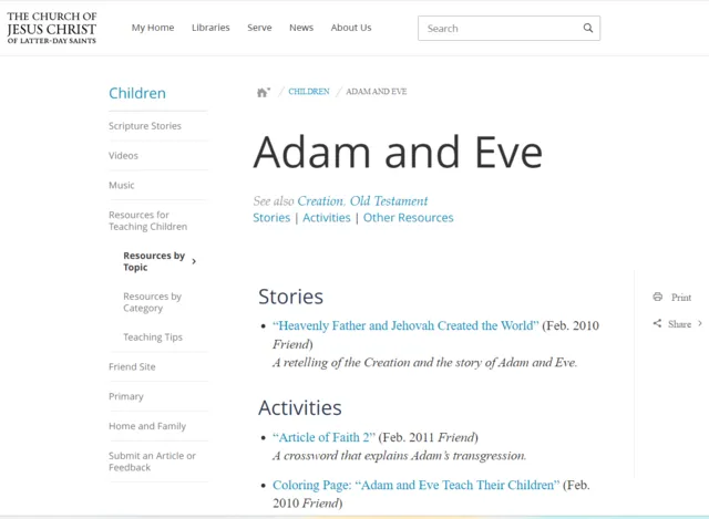 Adam & Eve Lesson Ideas, Activities, Crafts & Resources for Kids