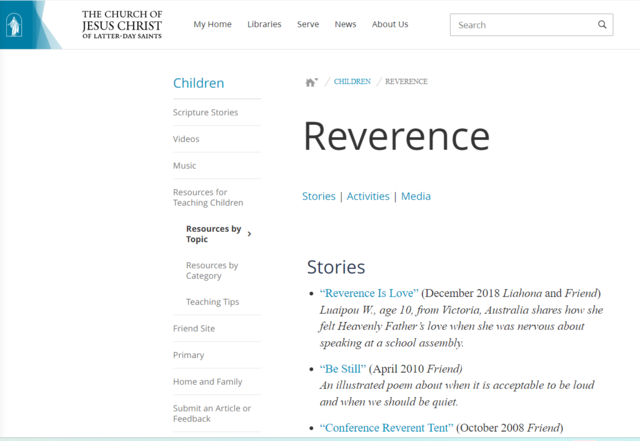 Reverence Lesson Ideas, Activities, Crafts & Resources for Kids