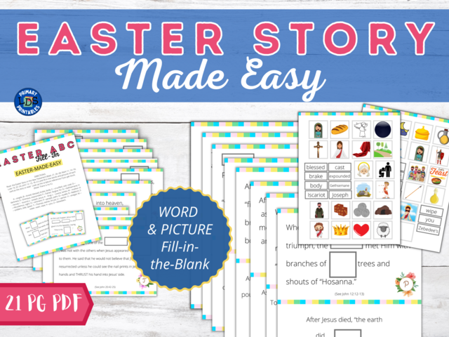 Easter Atonement & Resurrection Lesson Ideas & Resources for Kids